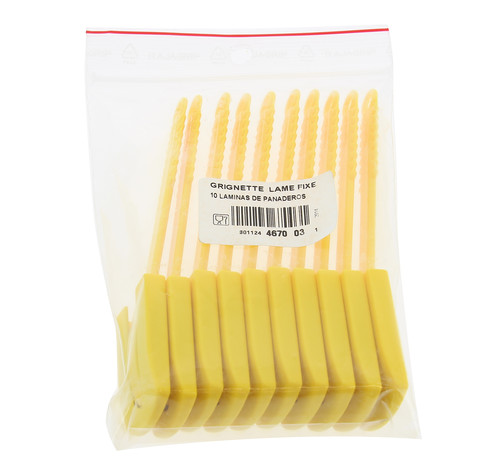 Grignette jaune lame fixe - sachet 10 - 4670.03N - DE BUYER | Francis BATT