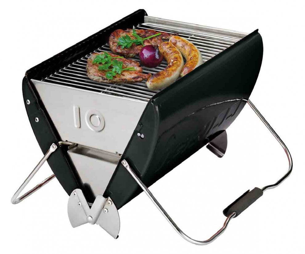 Barbecue pliant 'feu de bois' noir - 39 x 27 cm - 10 6915 10 00 ...