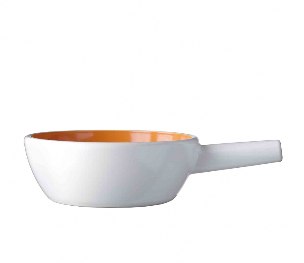 Caquelon à fondue blanc orange ø 24 cm - 28 9604 58 24 - SPRING ...