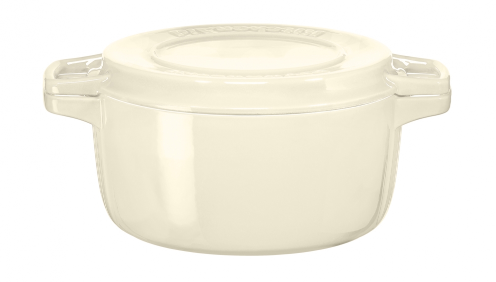 Cocotte ronde en fonte crème, diam 24cm - KCPI40CRAC - KITCHENAID ...