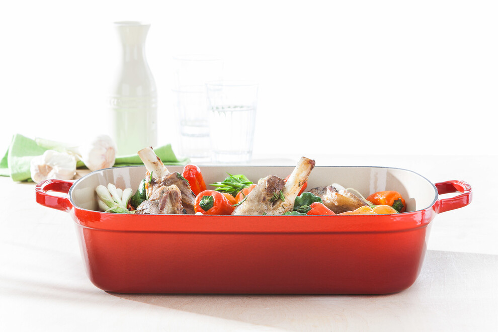 Plat rectangulaire en fonte émaillée 37 cm Volcanique - 20184370902422 ...