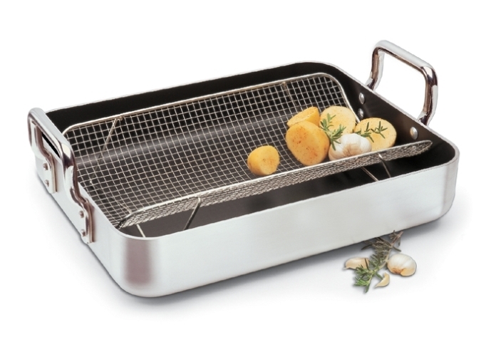 Plat rôti anti adhérent avec anses 45x36 cm - 8125.45 - DE BUYER ...