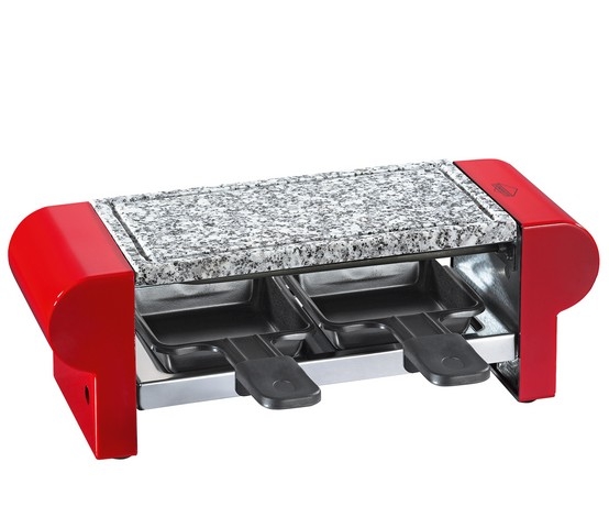 Raclette plaque en pierre 2 personnes rouge - 30 x 10.5 x 10 cm - 17 ...
