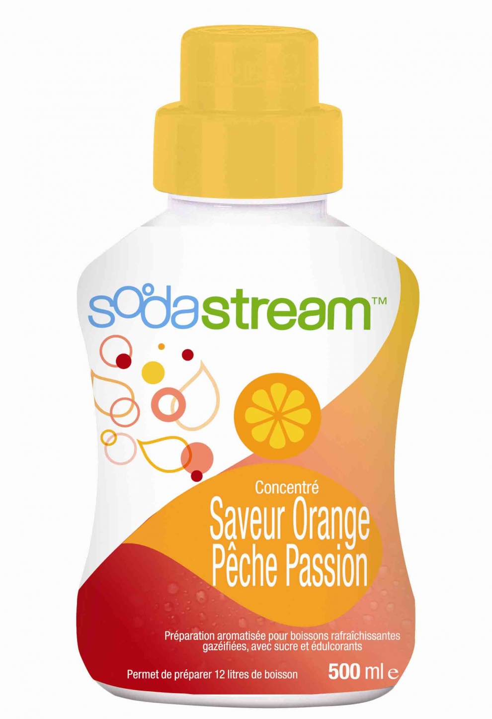 Sirop concentré orange pêche-passion 500ml - 30093315 - SODASTREAM ...